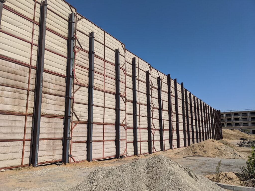 Temporary Sound Wall - Noise Monitoring Services